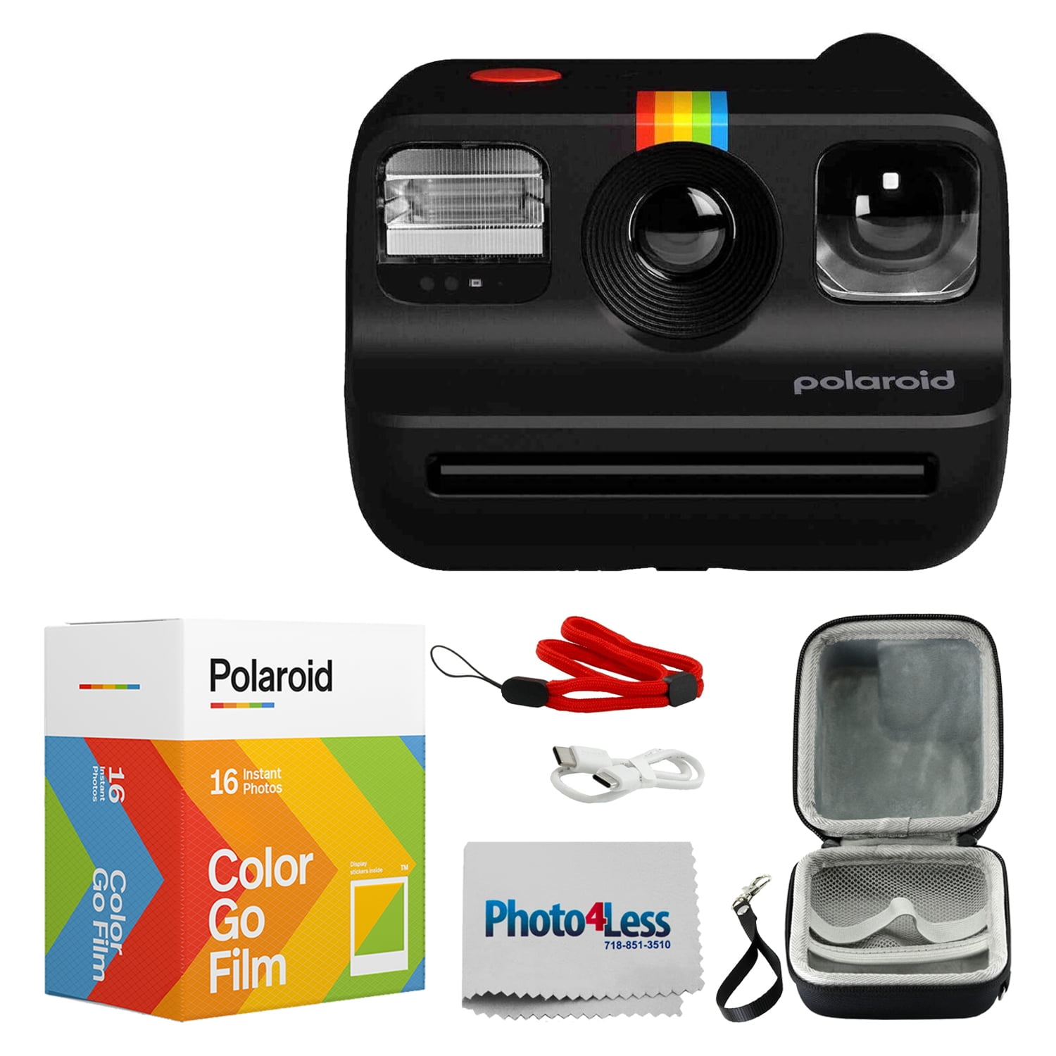 Polaroid Go Generation 2 Instant Film mini Camera (Black) Bundle ...