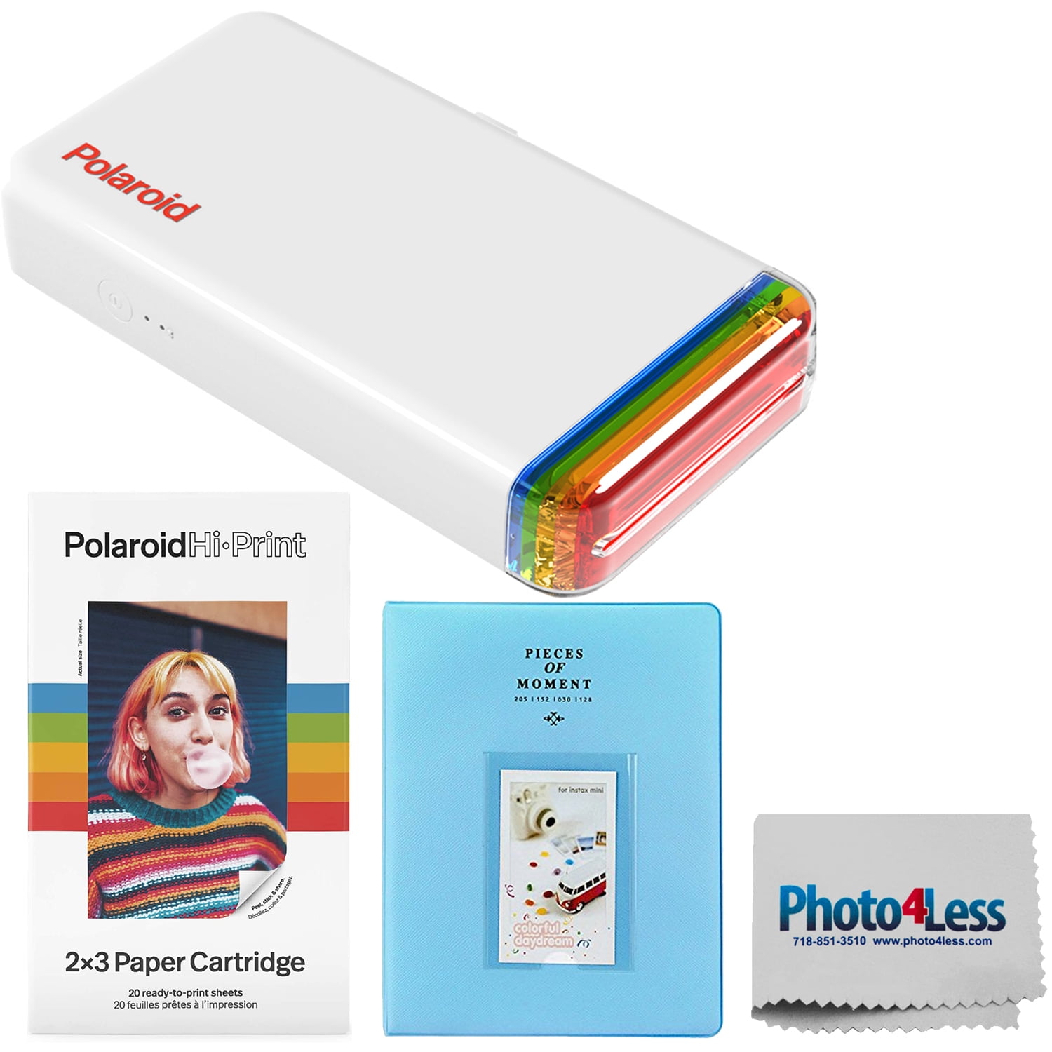 Polaroid Hi-Print 2x3 Pocket Photo Printer + Hi-Print - 2X3 Paper ...