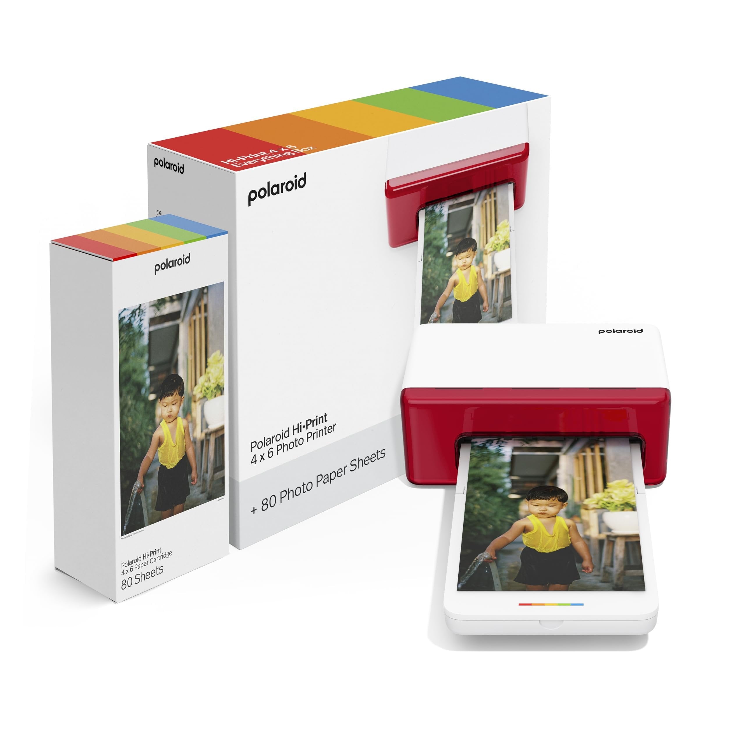 Polaroid Hi-Print Bluetooth 4x6 Photo Printer + Photo Paper Bundle 80 ...