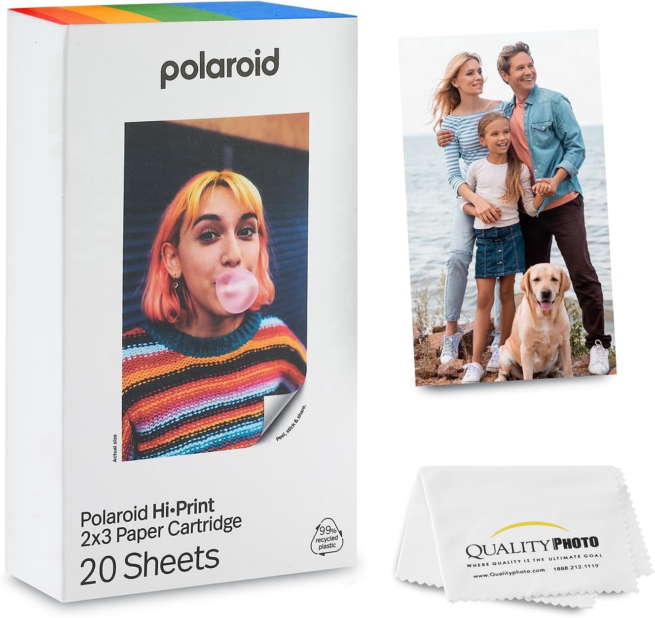 Polaroid Hi-Print Paper - 2x3 Photo Paper Cardridge - 20 Photos ...