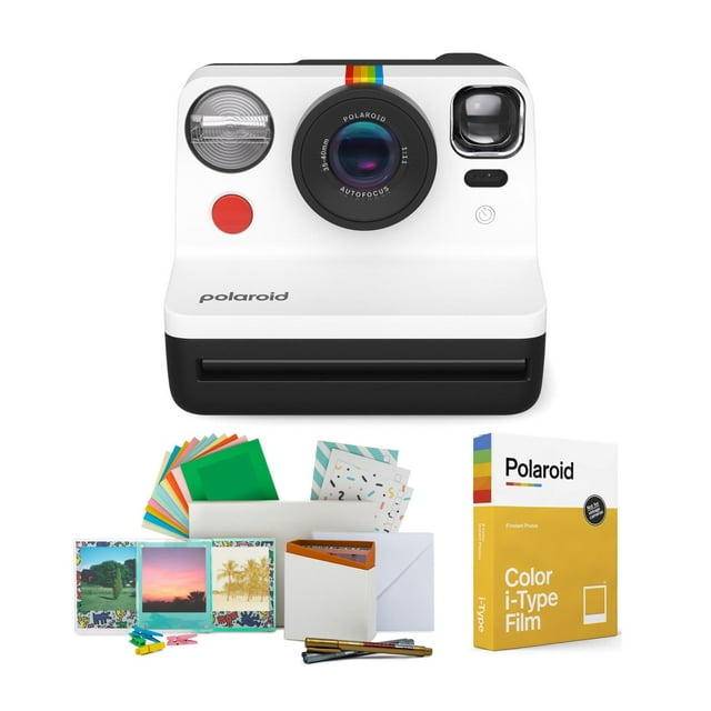 Free Shipping! Polaroid NOW Generation 2 Instant Camera (Black & White ...