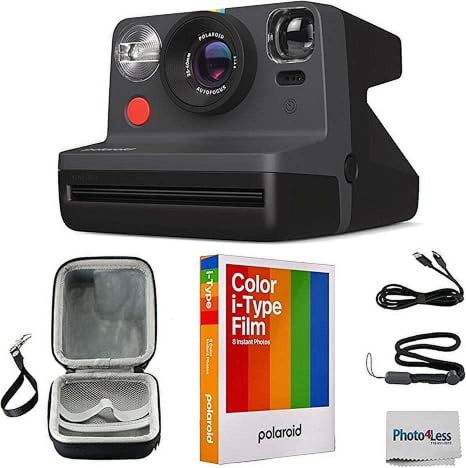 Polaroid Now 2nd Generation I-Type Instant Film Camera - Black (9095 ...