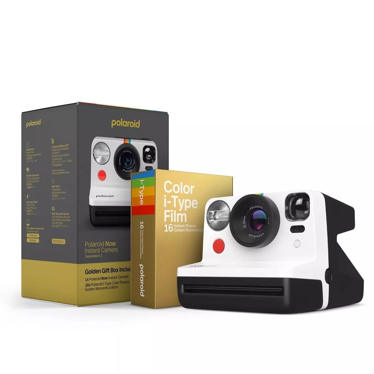 Polaroid Now Camera Gen 2 Everything Box - Black/White - Walmart.com