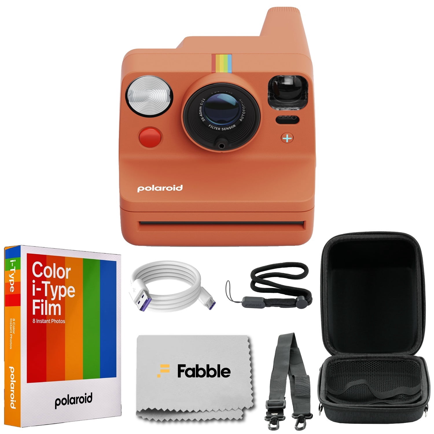 Polaroid Now+ Generation 3 I-Type Instant Film Camera (Coral) Bundle ...