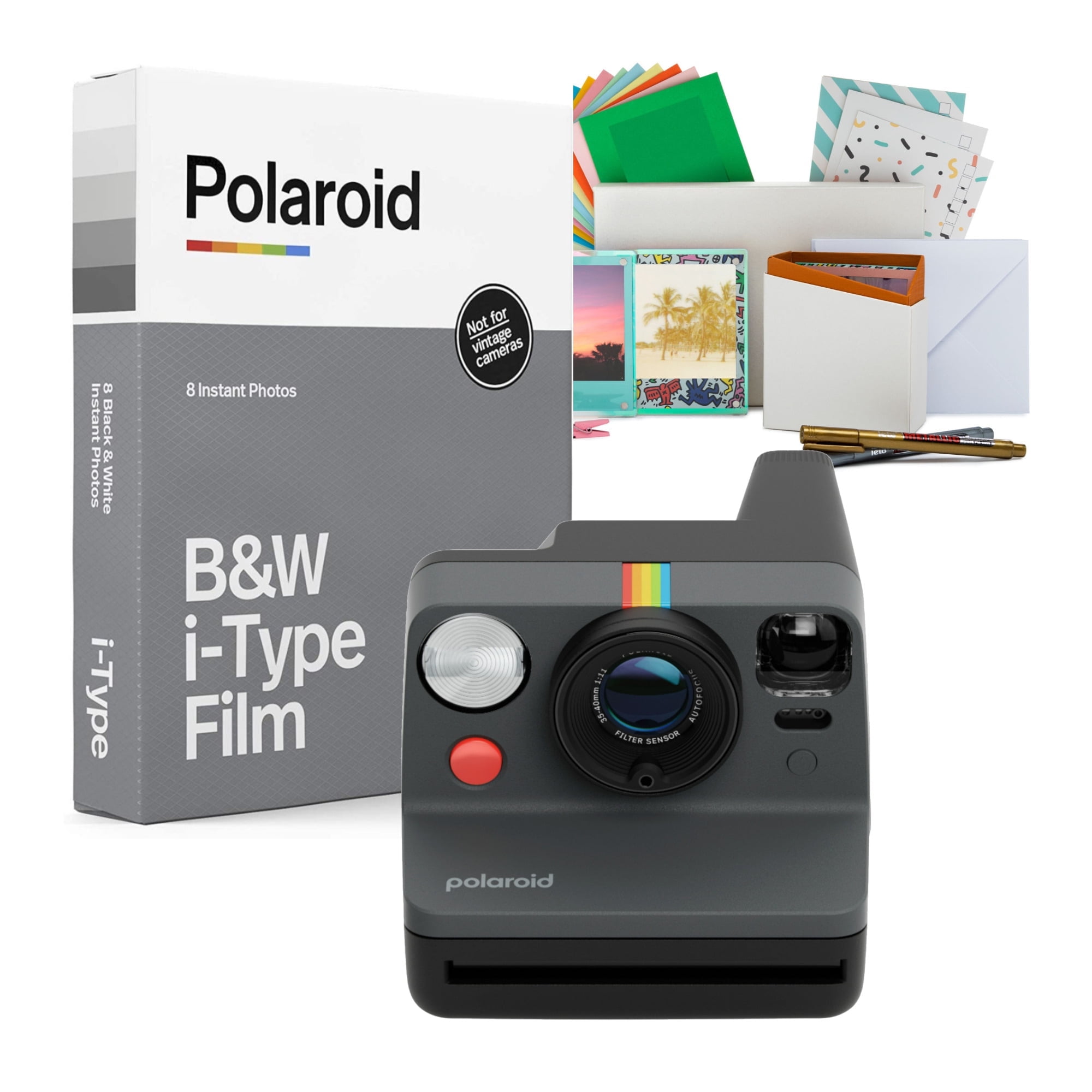 Polaroid Now Generation 3 Instant Camera with Built-In Tripod Mount and ...
