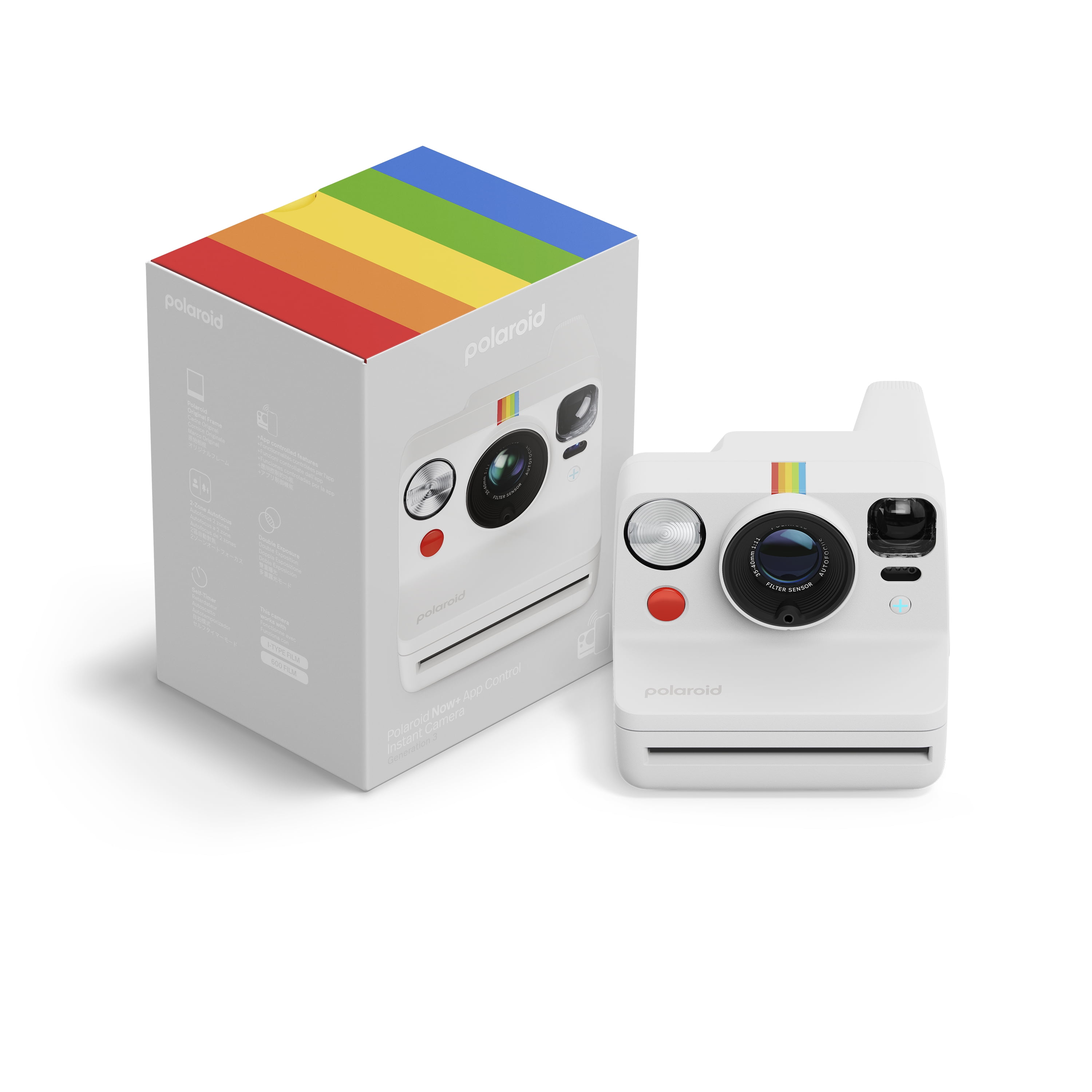 Polaroid Now+ Generation 3 Instant Camera - White - Walmart.com