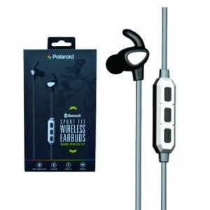 Polaroid PBT110BK Fabric Cord Sport Fit Wireless Earbuds - Walmart.com