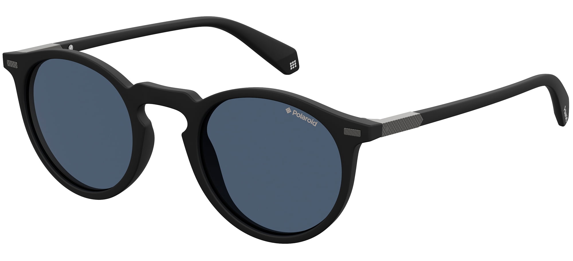Polaroid - PLD 2086/S, Round polycarbonate men BLACK/GREY - Walmart.com