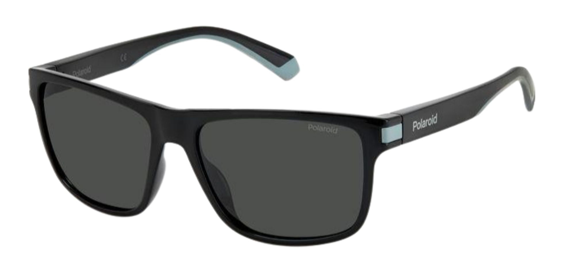 Polaroid - PLD 2123/S, Squared polycarbonate men BLACK GREY/GREY ...