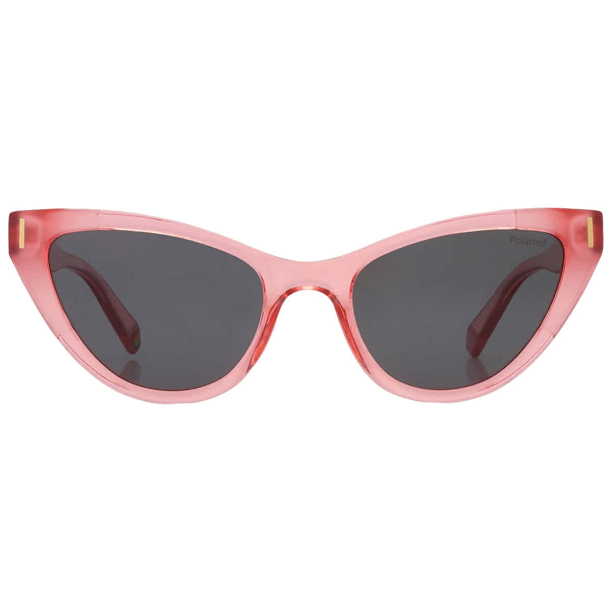 Polaroid - PLD 6174/S, Squared polycarbonate women SALMON/DARK GREY ...