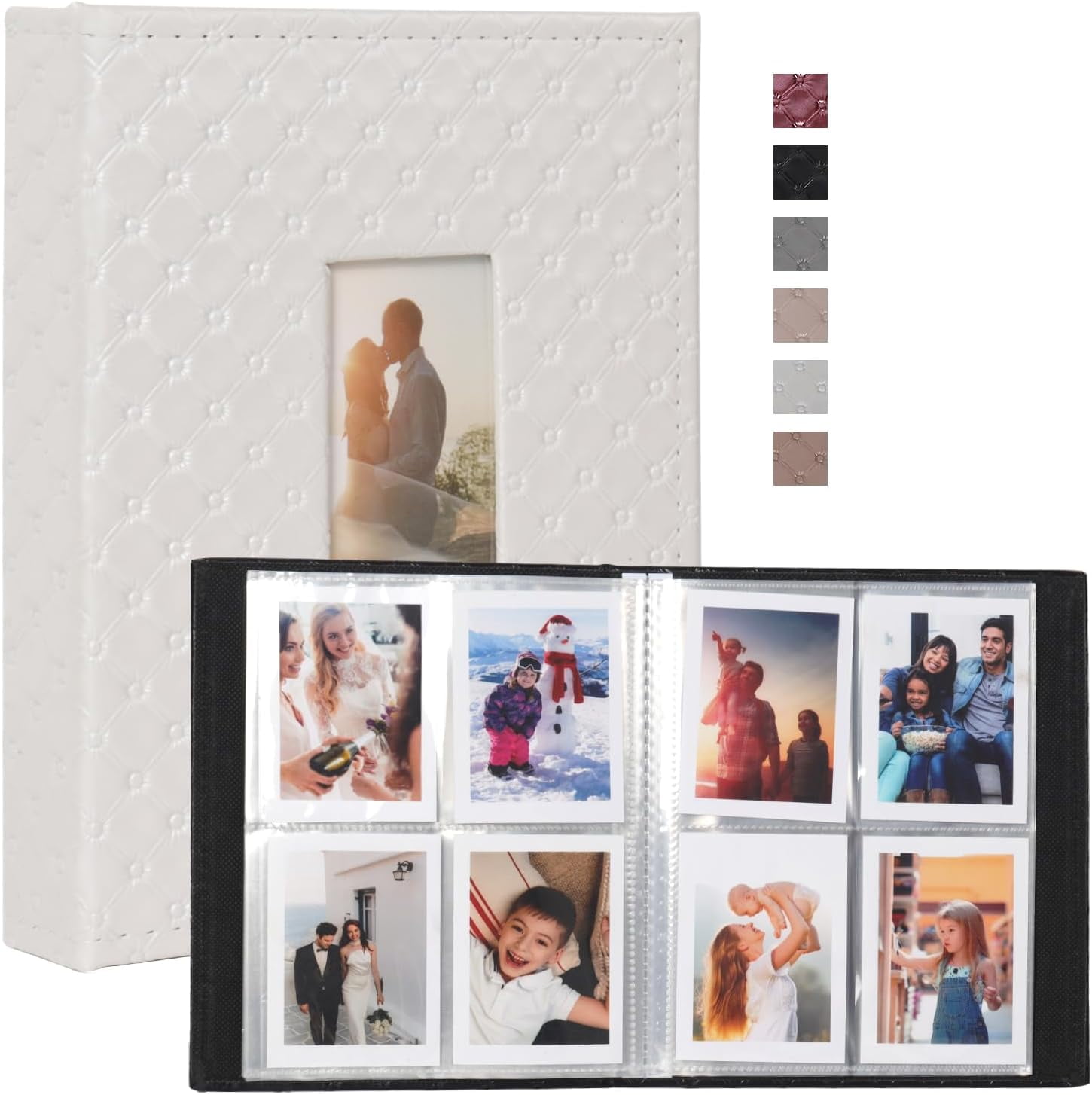 Polaroid Photo Album 208 Photos for Fujifilm Instax Mini Camera, 2x3 ...