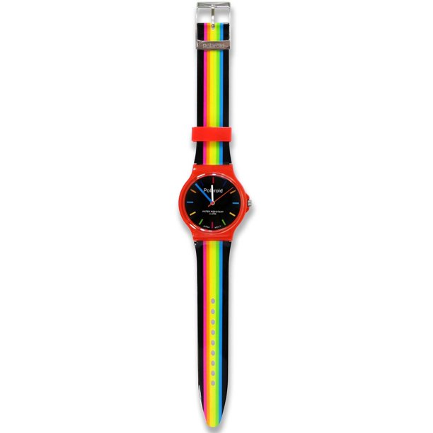 Polaroid Unisex Black Band Watch - Walmart.com
