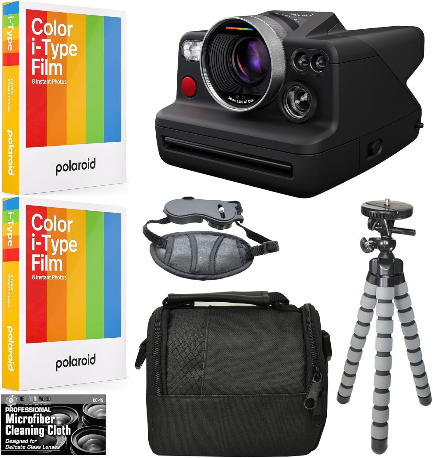 Polaroid i-2 Instant Camera Bundle: Full Manual, 3-Element Lens, i-Type ...