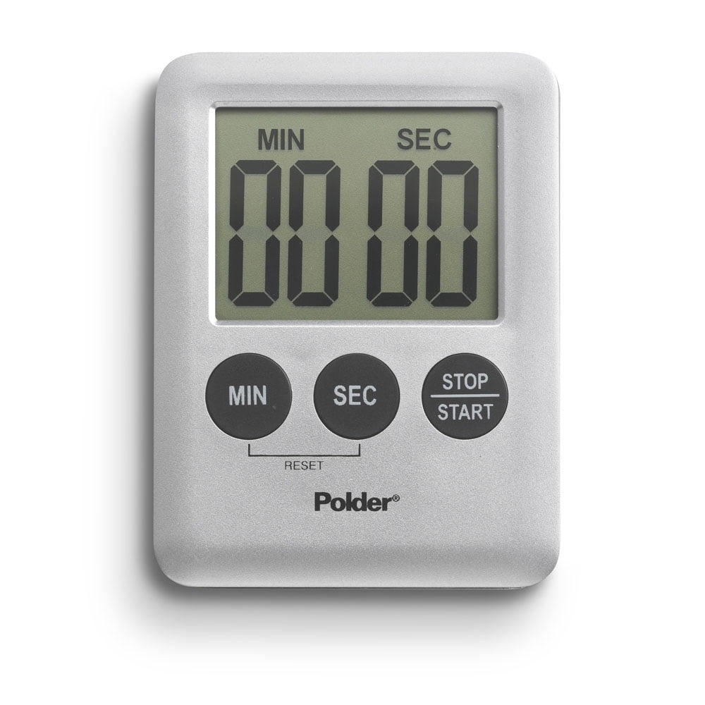 Polder E607S 100 Minute Digital Mini Timer, Silver - Walmart.com