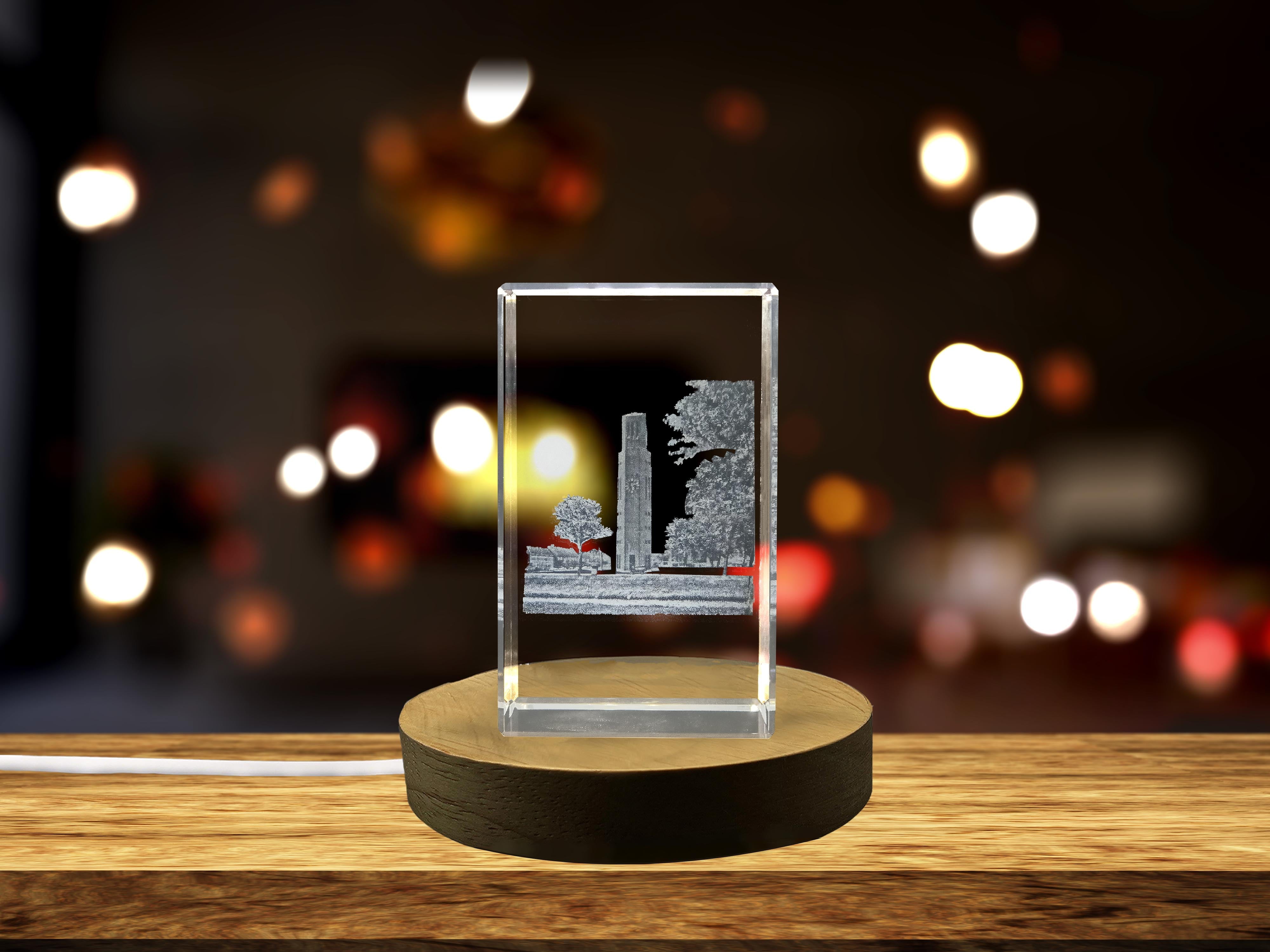 Poldertoren 3D Engraved Crystal Gift - Stunning Dutch Architectural ...