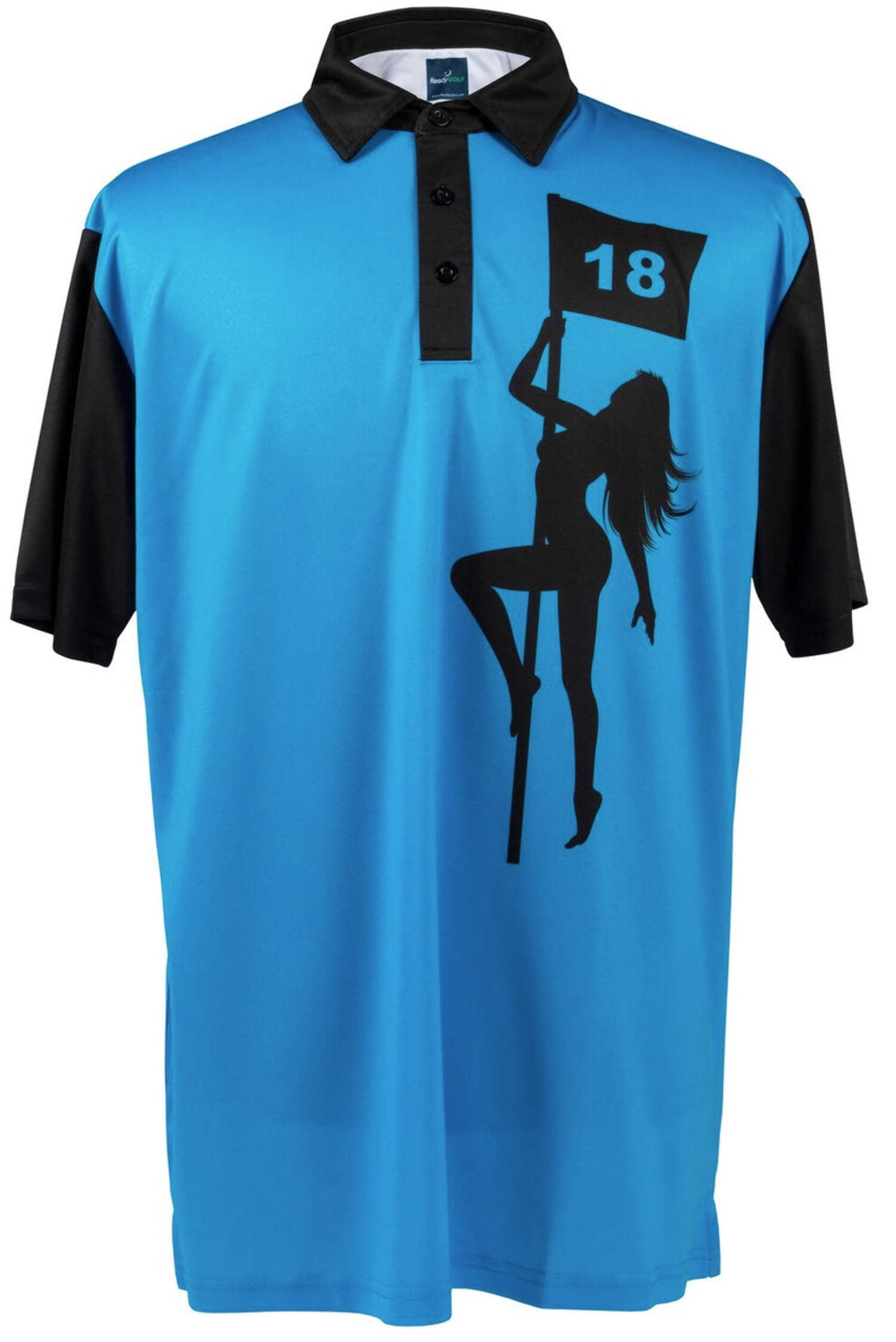 Pole Dancer (Blue)Mens Golf Polo Shirt by ReadyGOLF - Walmart.com