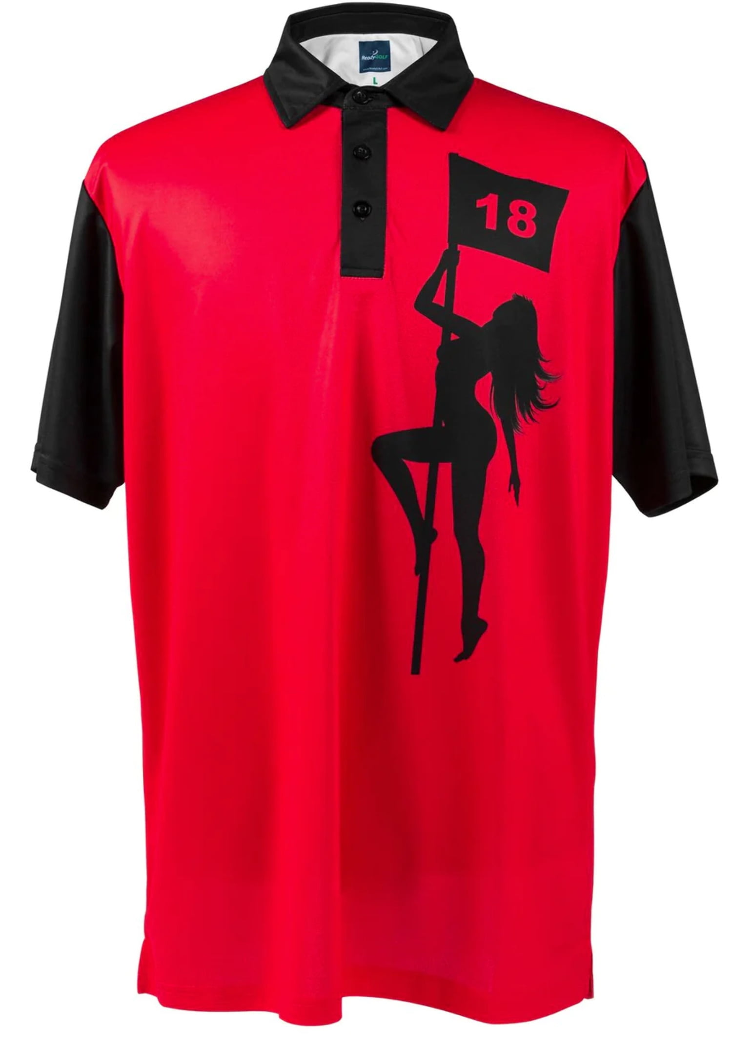 Pole Dancer (Red) Mens Golf Polo Shirt by ReadyGOLF - Walmart.com