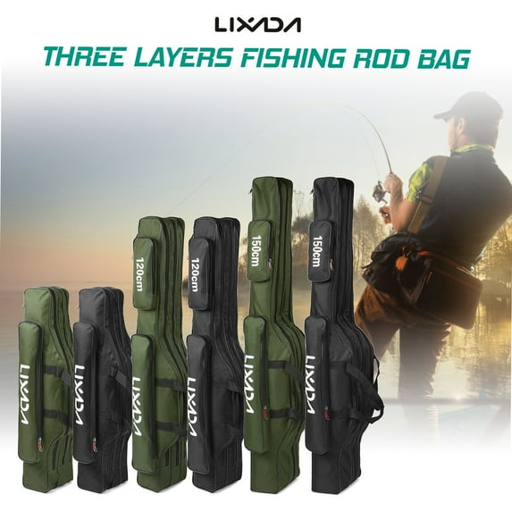 Pole Pack,3 Layers Pole Rod Carry Reel Pole Portable Rod Portable Rod ...