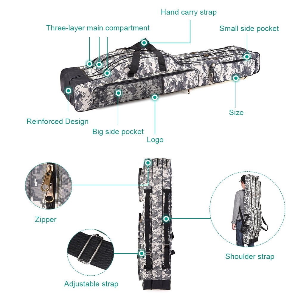 Pole Pack,Pole Rod 3 Layer Rod Portable Reel Carry Portable Pole 3 ...