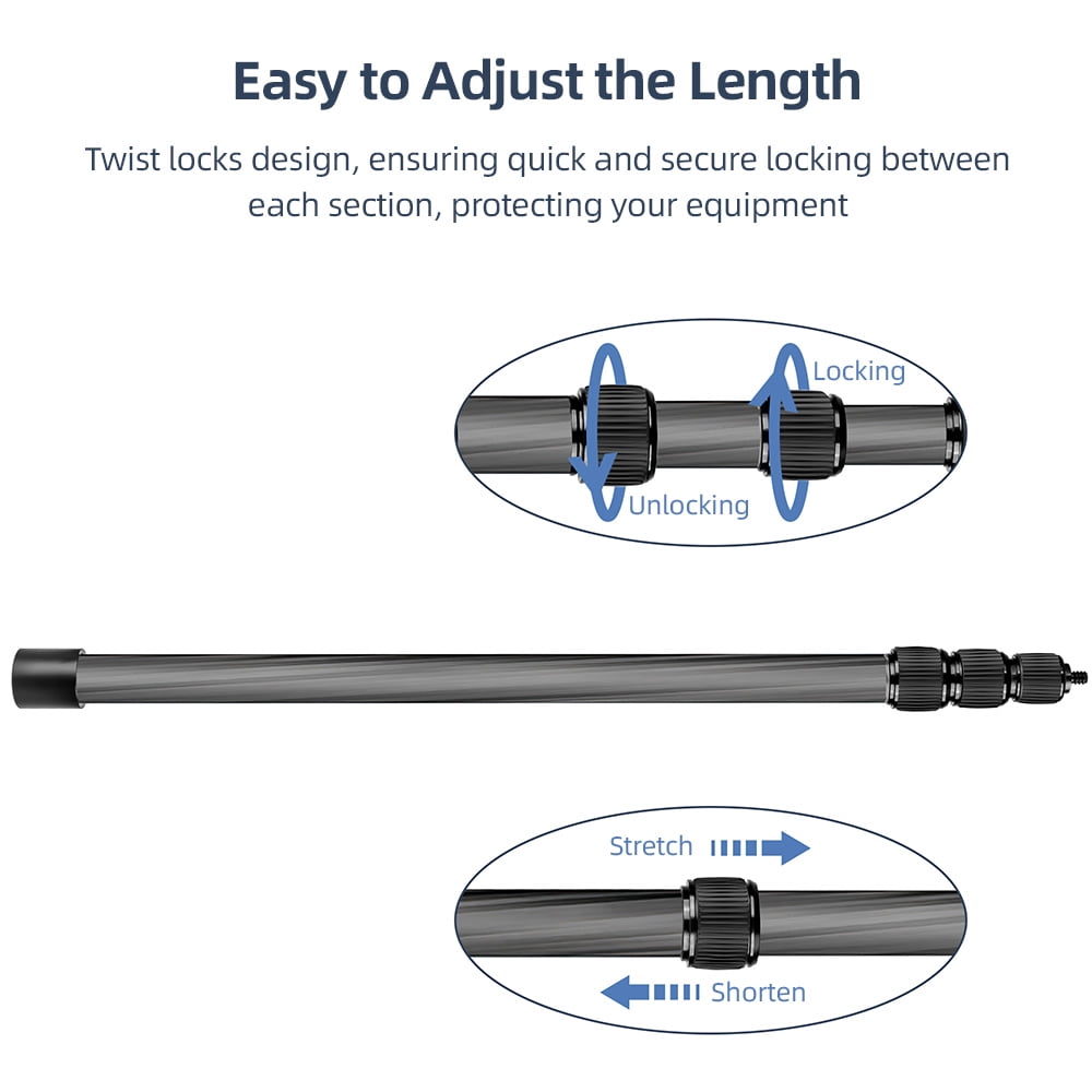 Pole,Pole Mic Arm Locks Arm Carbon Arm Mic With Carbon Pole Locks With ...