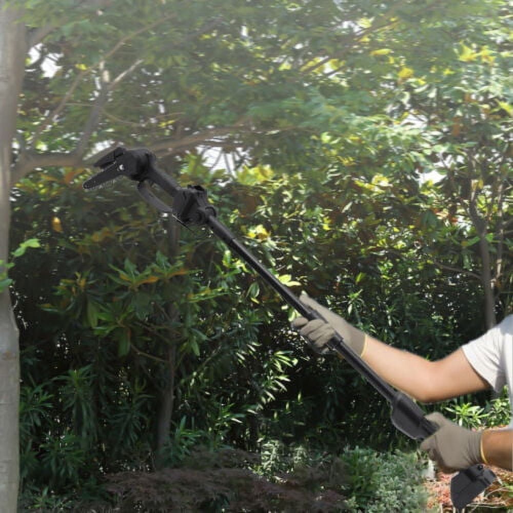 Cordless Electric Pole Saw for Tree Trimming, Lithium Battery Powered ...