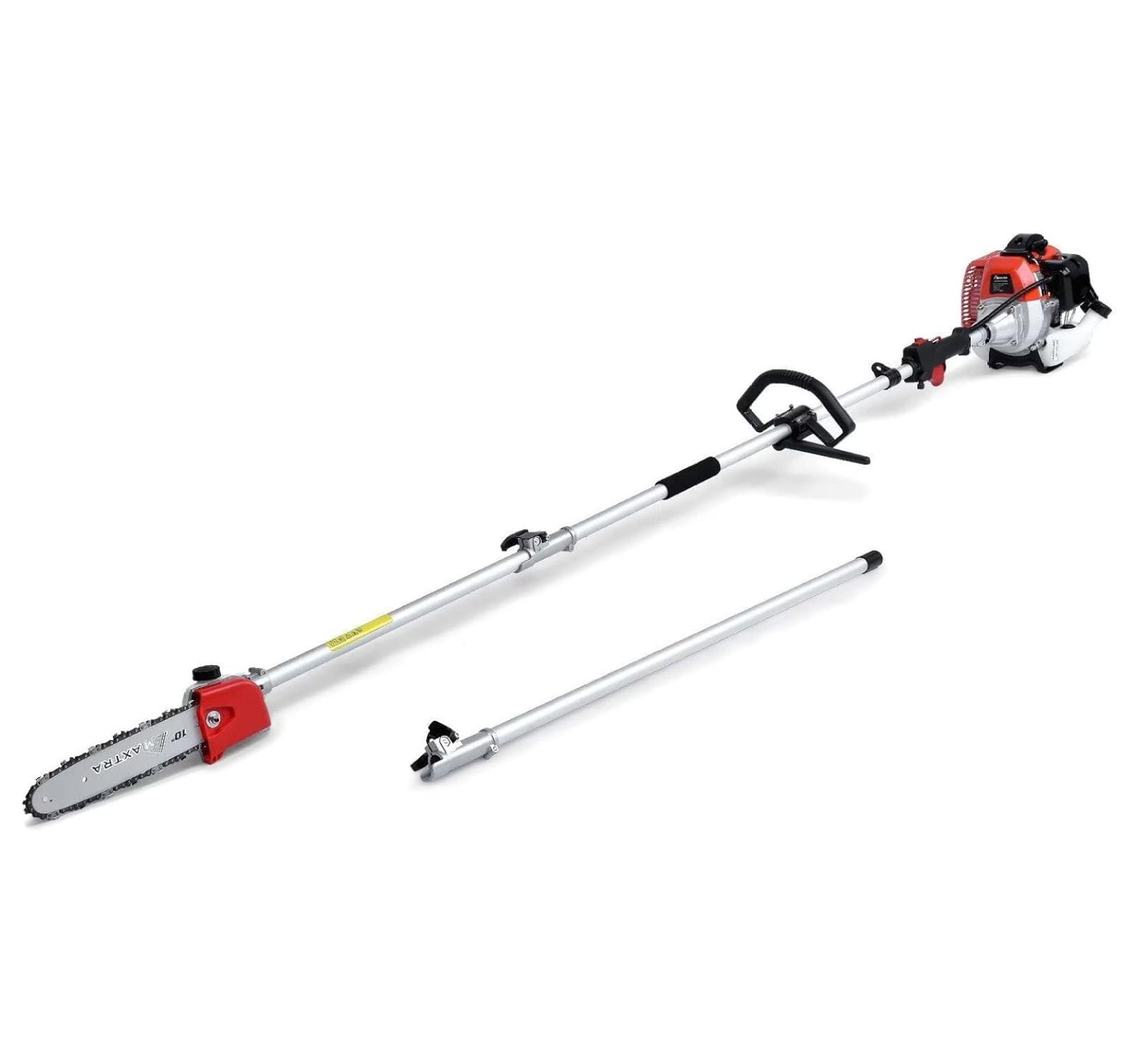 Pole Saw Gas Powered, 16-Foot Reach 42.7CC 2-Cycle 10-Inch Bar Cordless ...