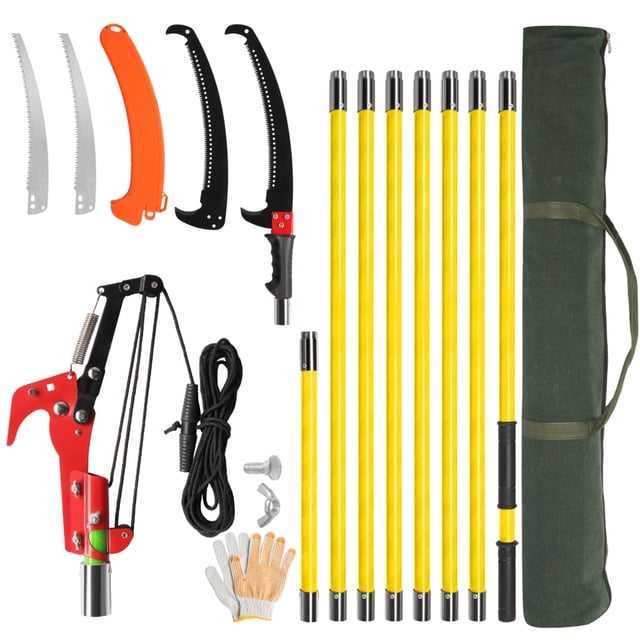 Pole Saws for Tree Trimming, 6.5-26 ft Manual Pole Saw Extendable Tree ...