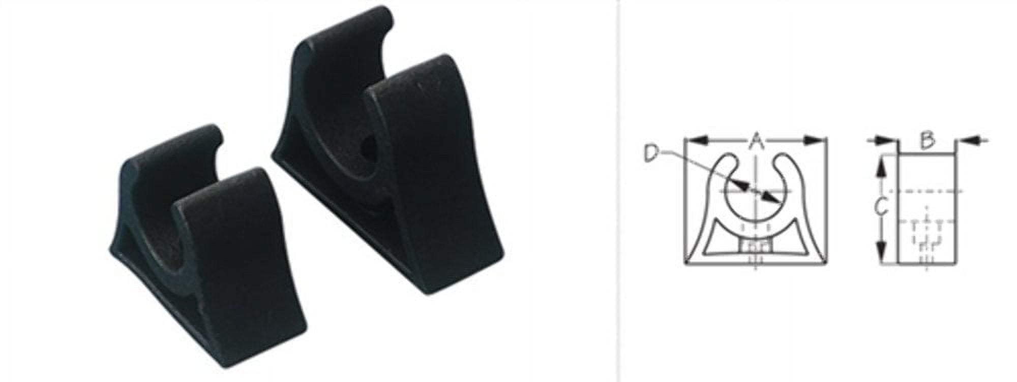 Pole Storage Clips 1" Molded Rubber (2pk) - Walmart.com