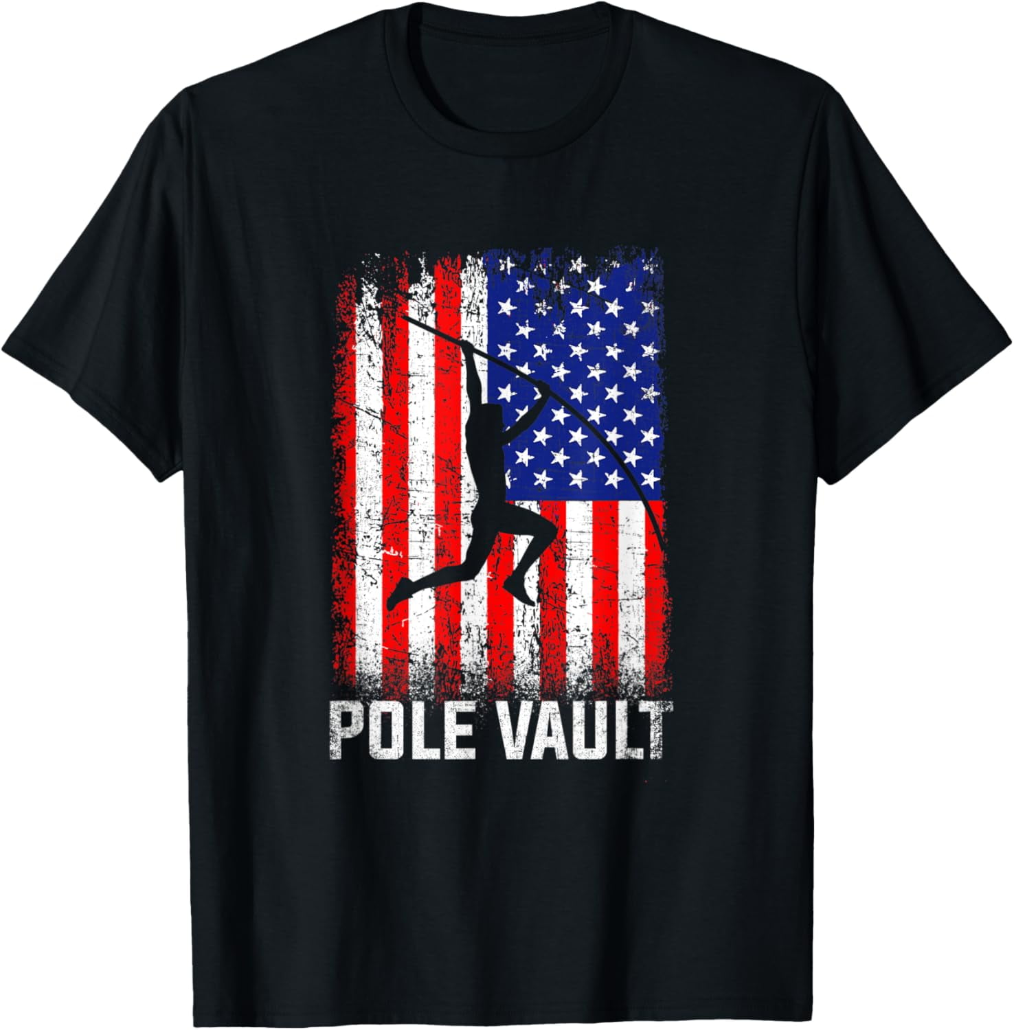 Pole Vault American Flag, pole vault T-Shirt - Walmart.com