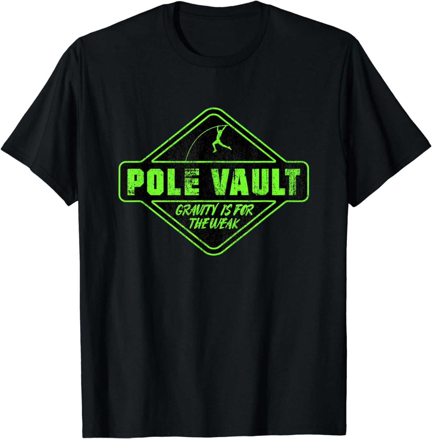 Pole Vault - Distressed Vintage Look Pole Vaulting T-Shirt - Walmart.com