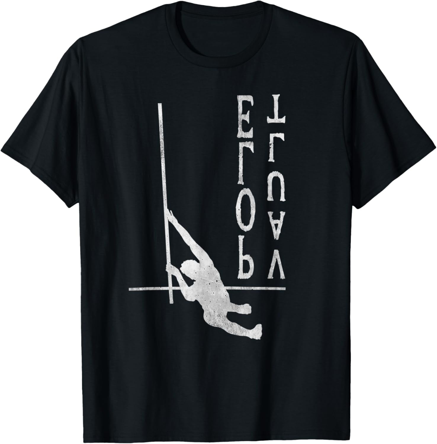 Pole Vault - Upside Down, Concrete Distressed Sports T-Shirt - Walmart.com