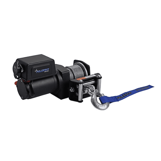 PoleStar 2,500 lbs Electric Utility Winch, Powerful 12V DC Motor Heavy ...