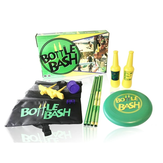 Poleish Sports Bottle Bash Game Set for Indoor Party, Adults Yard Fun ...