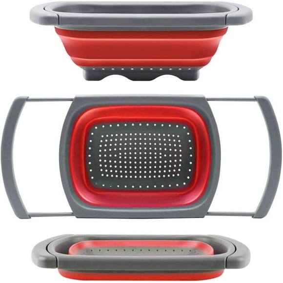 Shop Over Sink Collapsible Strainers and Colanders for Easy Food Prep
