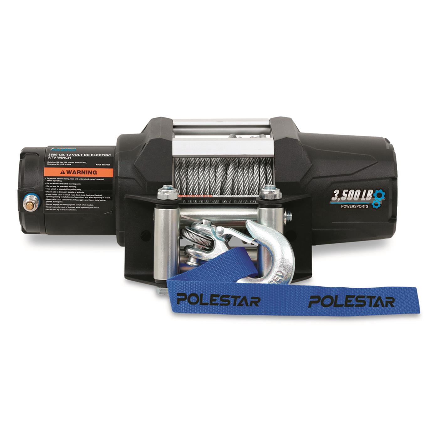 Polestar 3,500 lbs Electric Winch with Steel Wire Rope, Powerful 12V DC ...