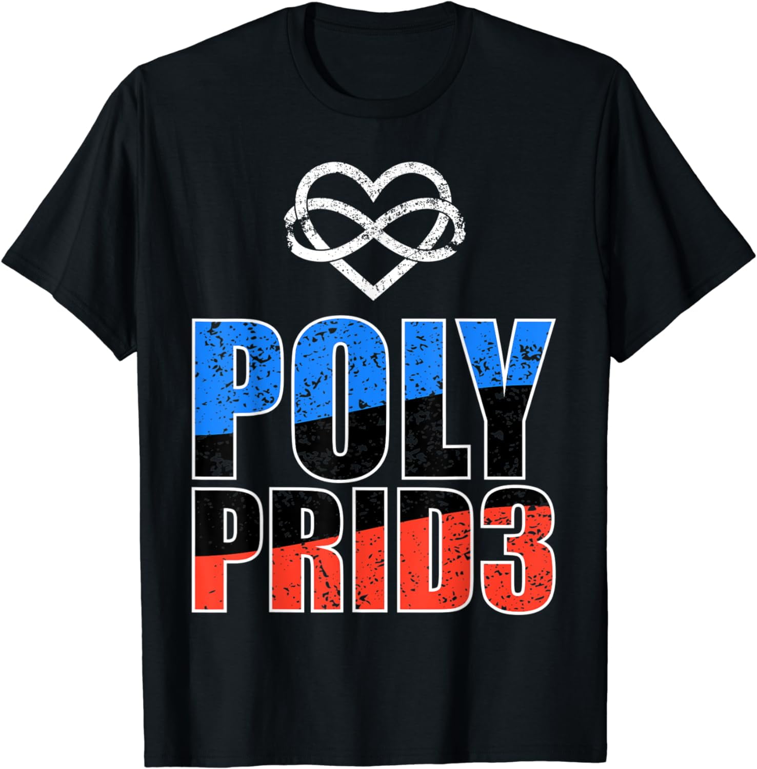Poli Pride Flag Polyamorous Polyamory T-Shirt - Walmart.com