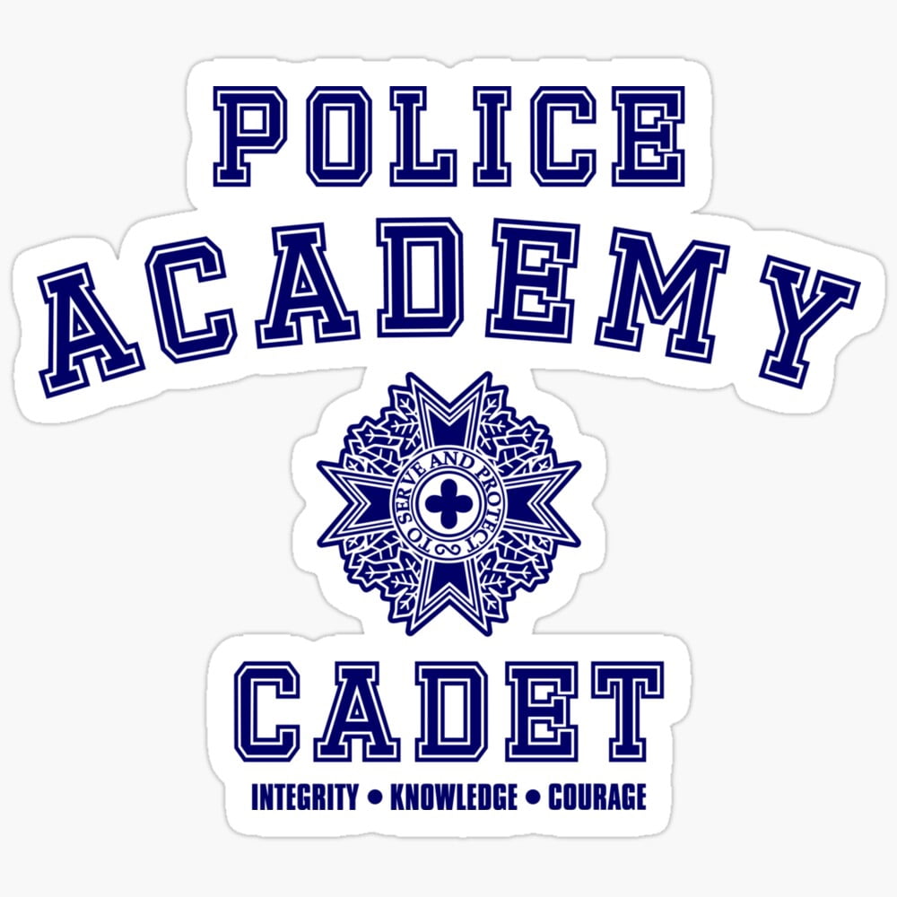 Police Academy Cadet Athletic Sticker Phone Decal Water Bottle Stickers ...
