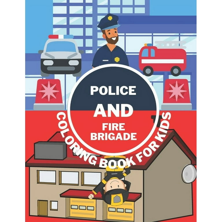 police and fire coloring pages