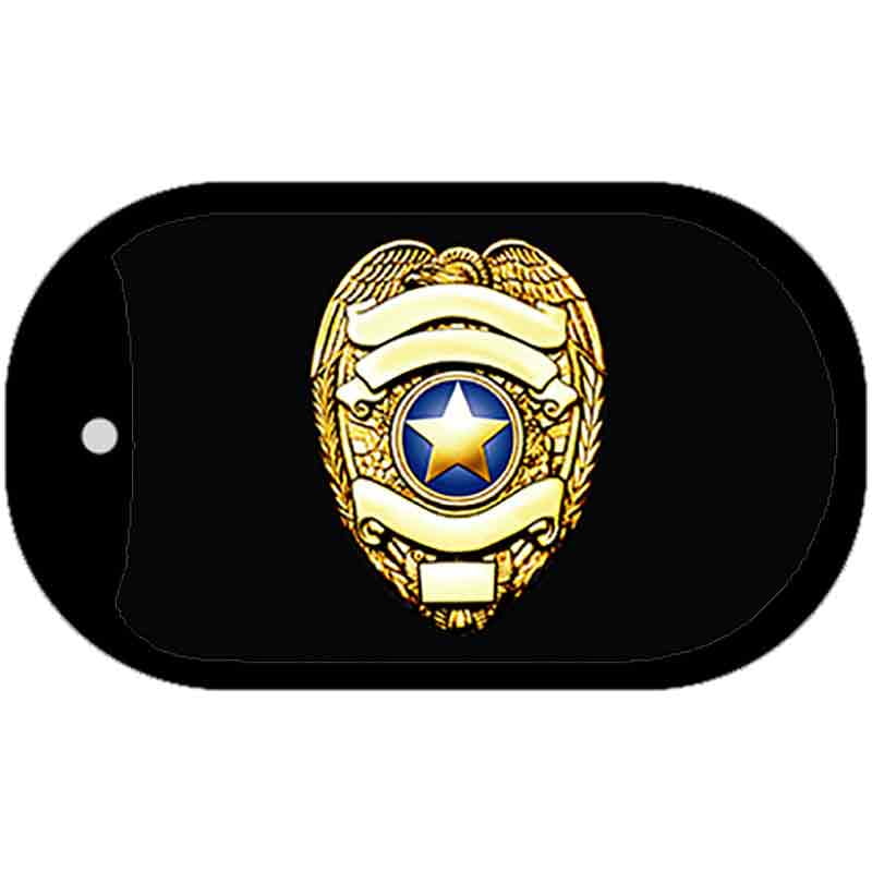 Police Badge Novelty Dog Tag Necklace DT-2324 2" x 1" Dog Tag (DT ...
