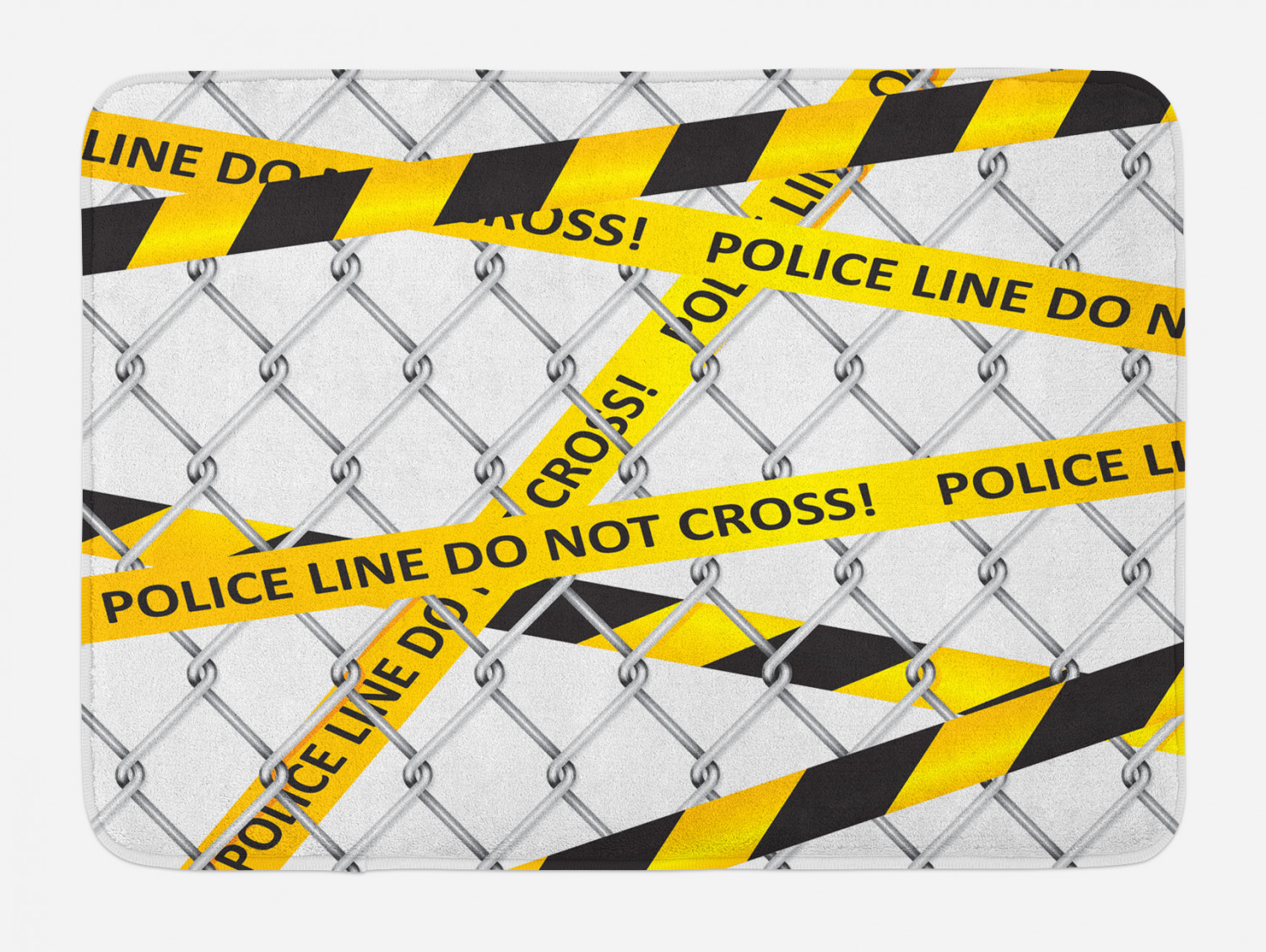 Police Bath Mat, Police Line Do Not Pass Crime Scene Investigation ...