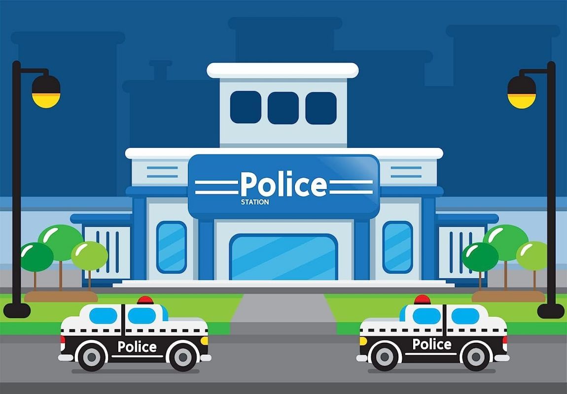 Police Birthday Backdrop Officer Policeman Boy Birthday Party rations ...