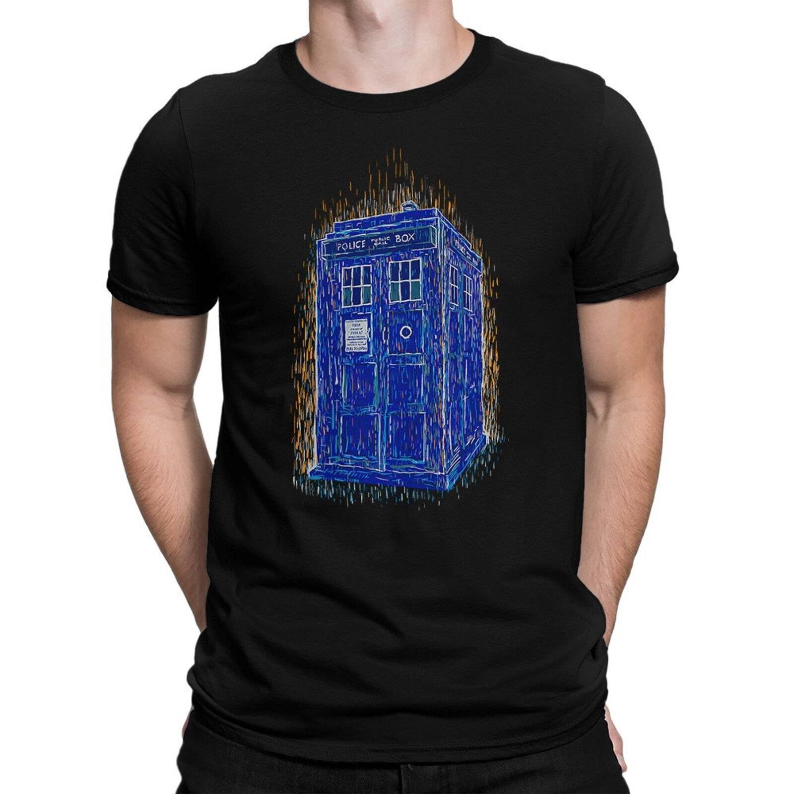 Police Box Vincent van Gogh Style T-Shirt, Men's Women's Sizes ...