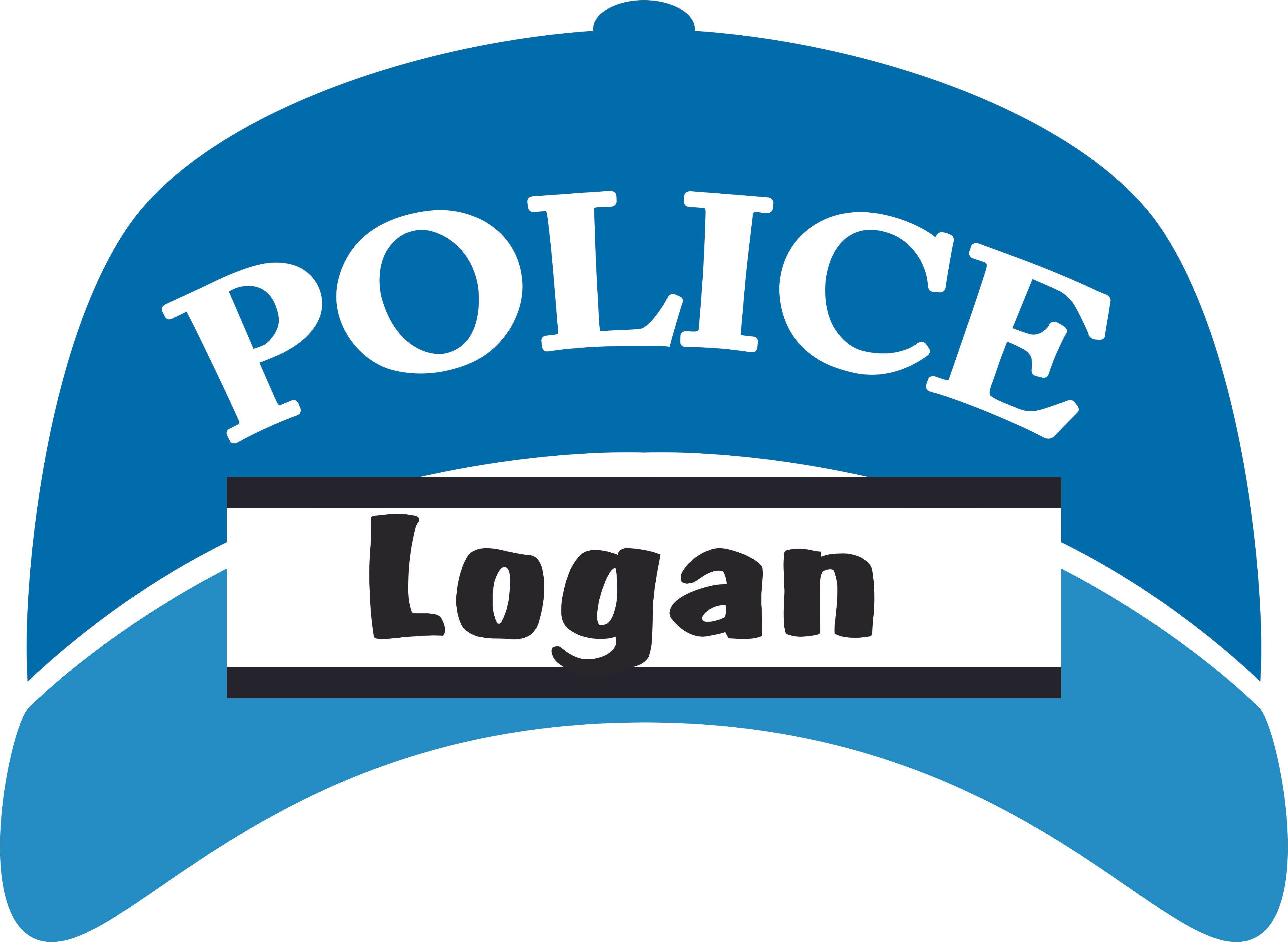 Police Cap Officer Hat Cops Uniform Customized Wall Decal - Custom ...