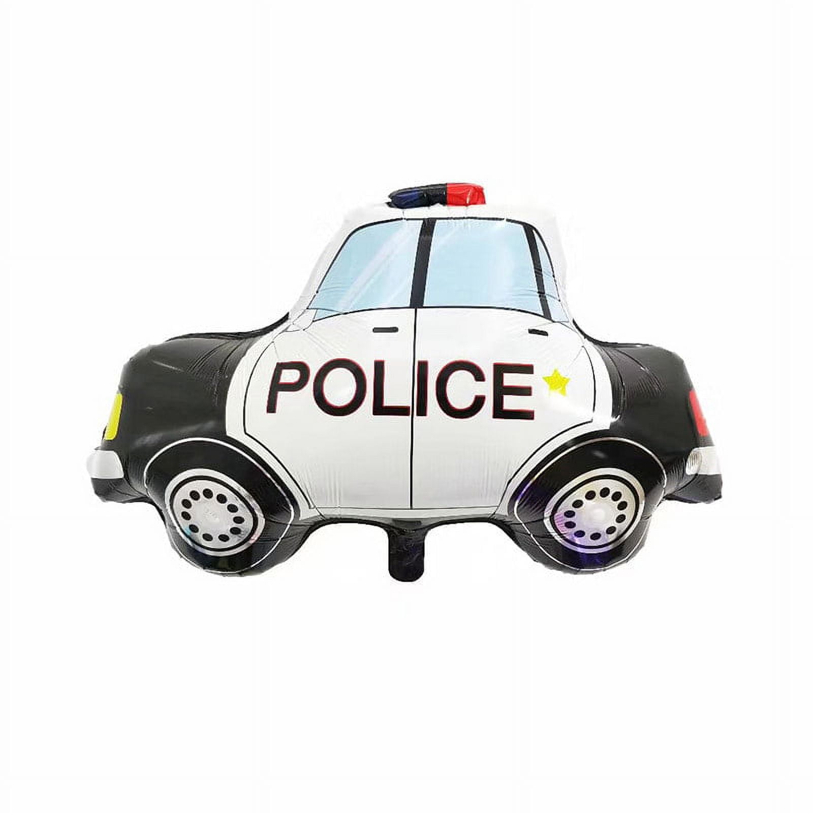 Police Car Balloon - Large Mylar Police Shape Balloon - Walmart.com