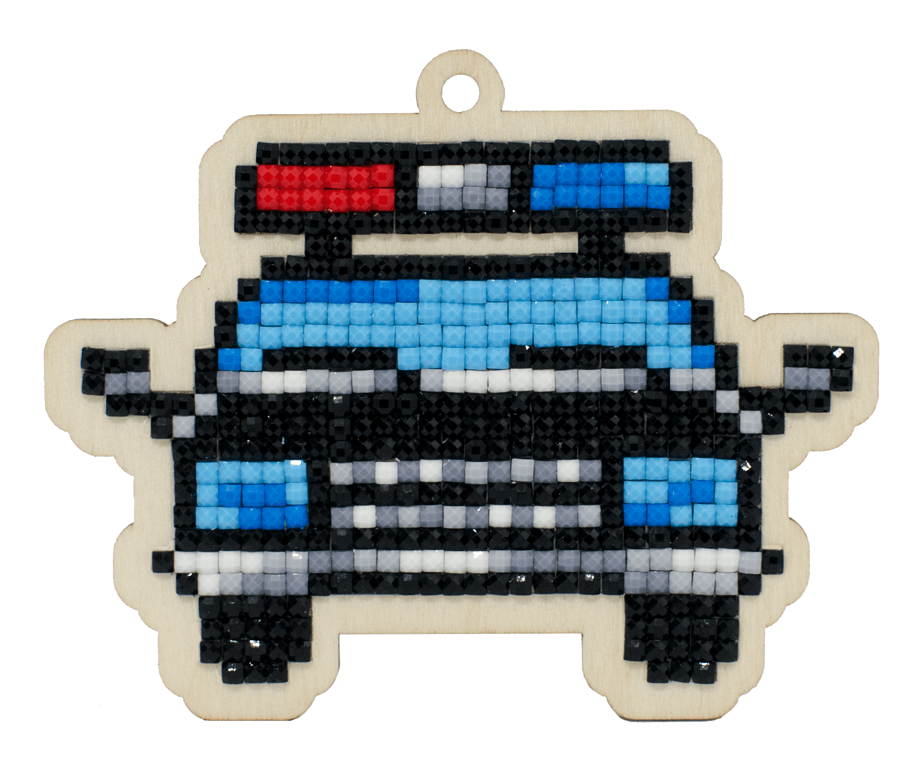 Police Car CSw385 Diamond Painting On Plywood Kit Canvas Wood Plastic ...