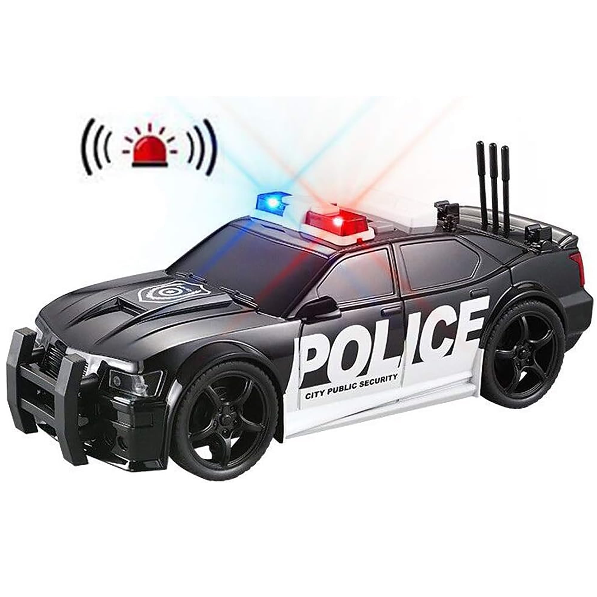 IYEAM Kids' Police Car Toy with Light and Sound 1:20 Pursuit Rescue ...