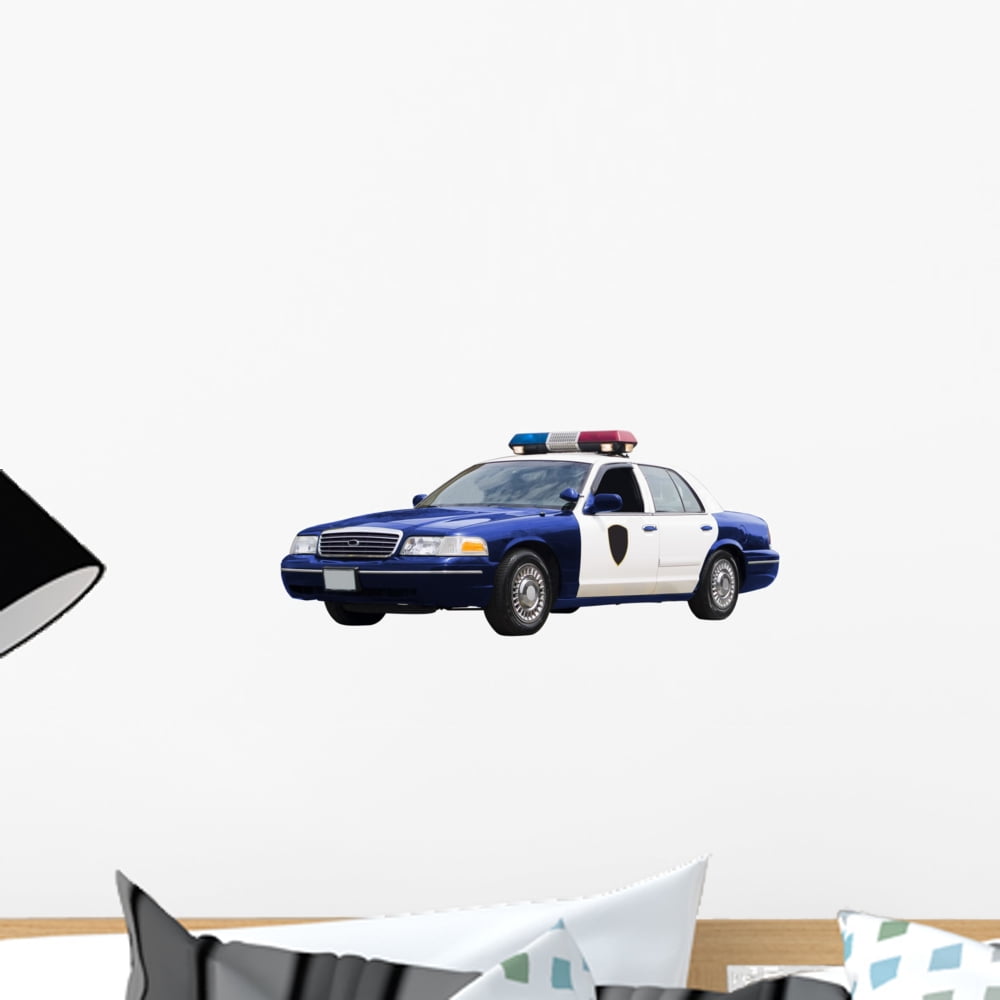 Police Car Wall Decal Sticker, Wallmonkeys Peel & Stick Vinyl Graphic ...
