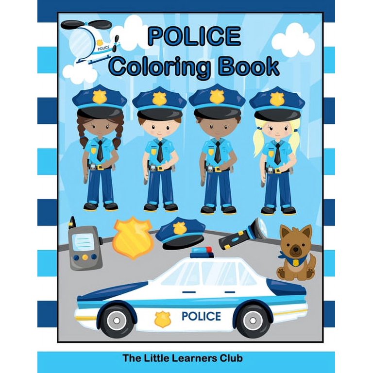 law enforcement coloring book
