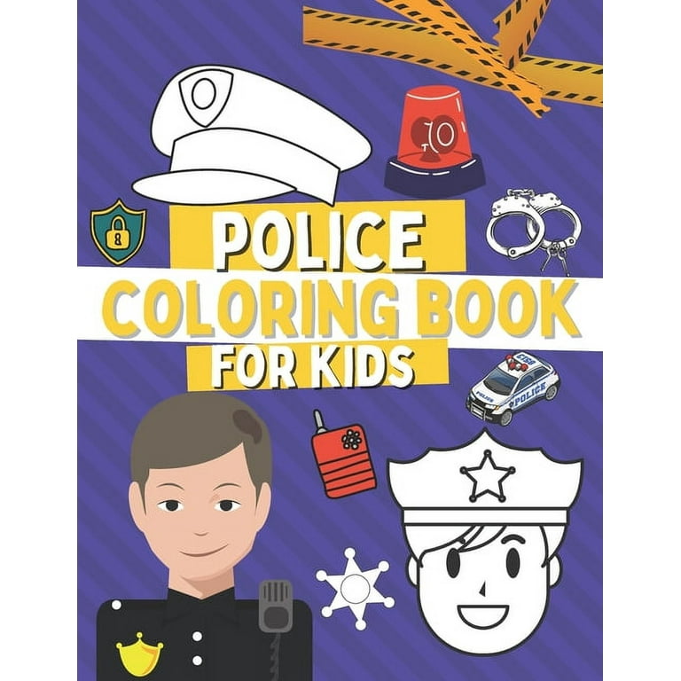 police coloring book pages