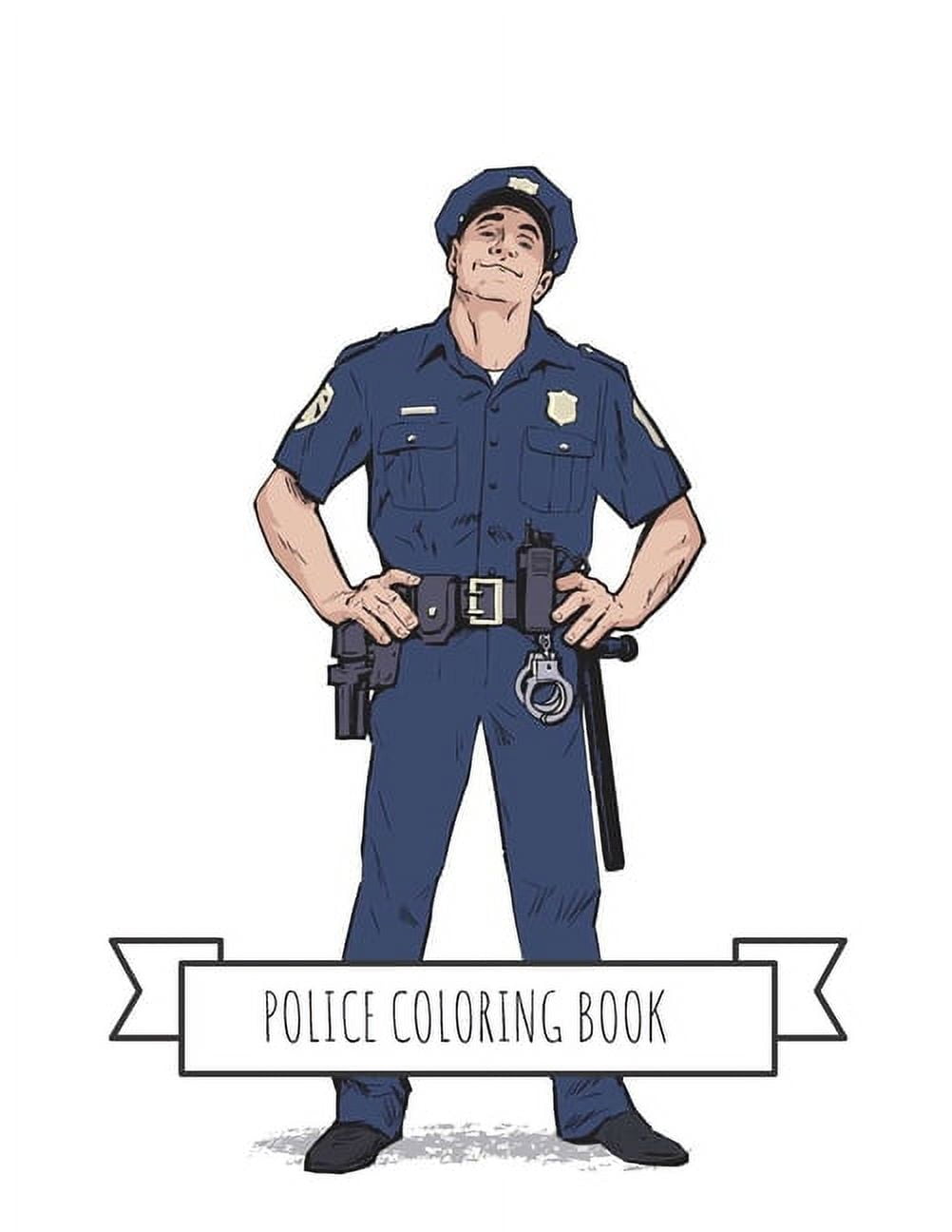 Police Coloring Book : Gifts for Kids 4-8, Boys or Adult Relaxation ...